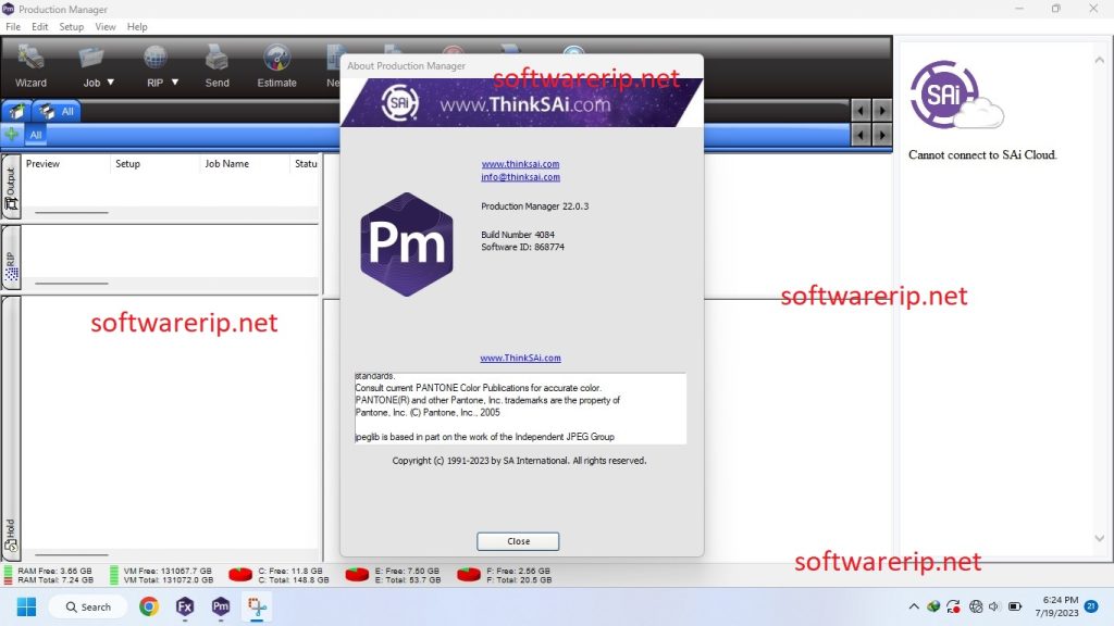 SAi Flexisign Photoprint 22 soft RIP full onePC perpetual build 4084 ...