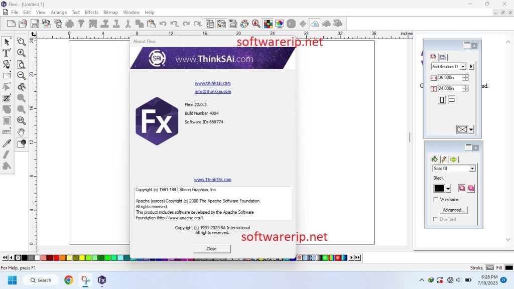 SAi Flexisign Photoprint 22 soft RIP full onePC perpetual build 4084 ...
